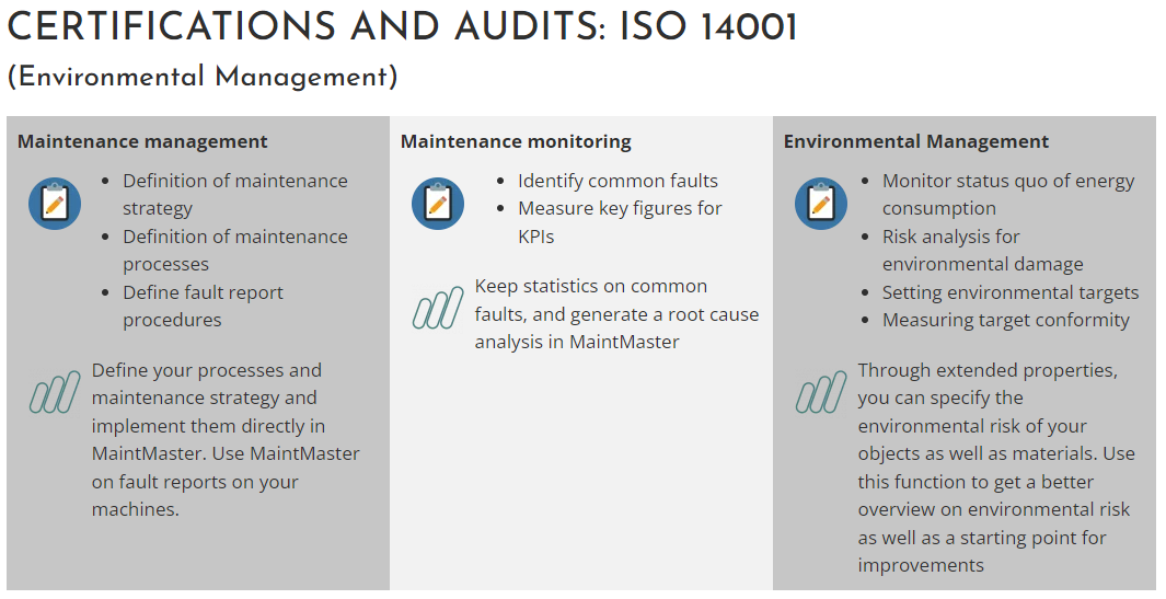 MaintMaster Audit handbook - Energy & Environment ISO 50001, ISO 14001