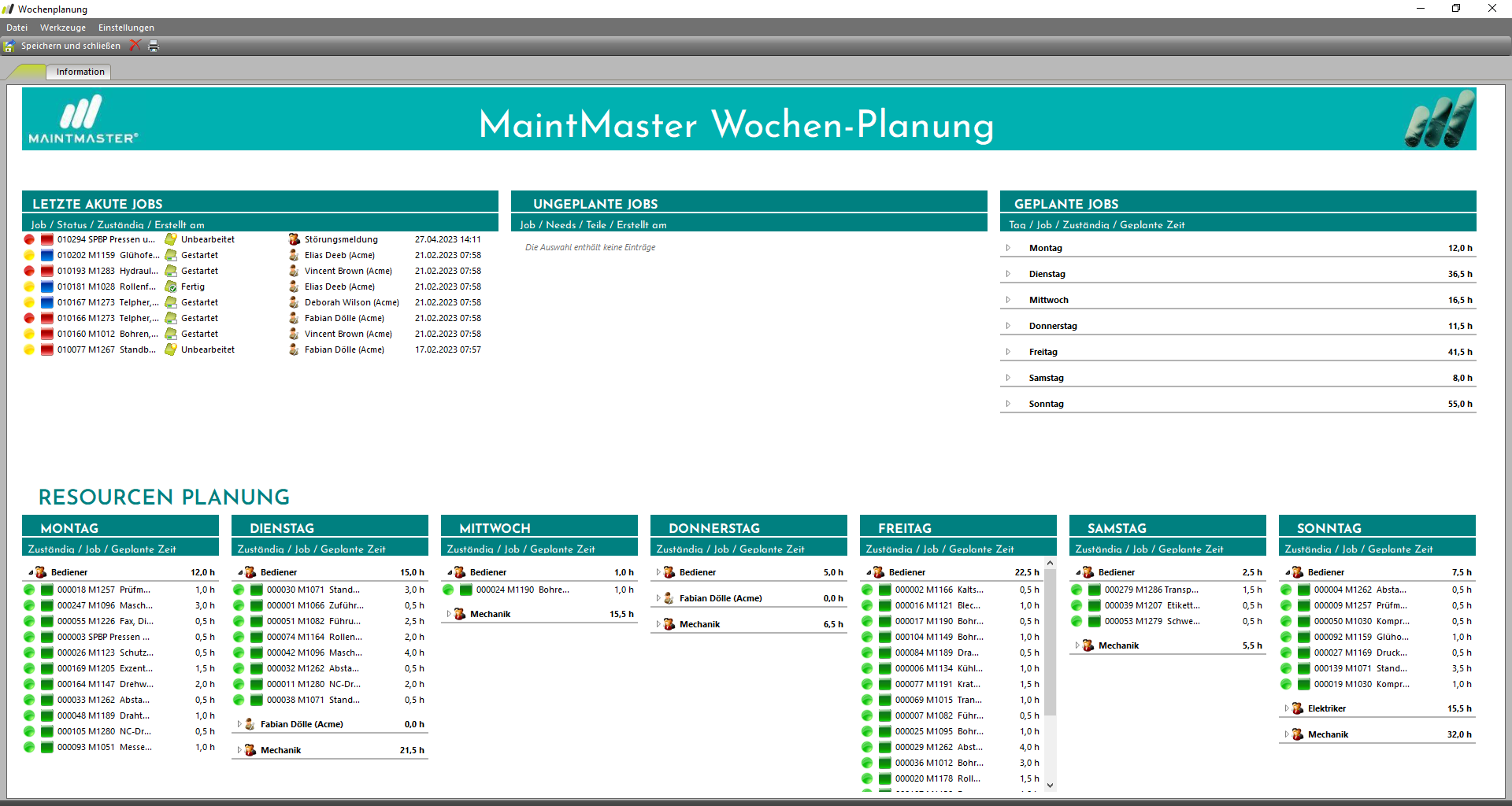 Instandhaltungsplanung: Zur richtigen Zeit am richtigen Ort